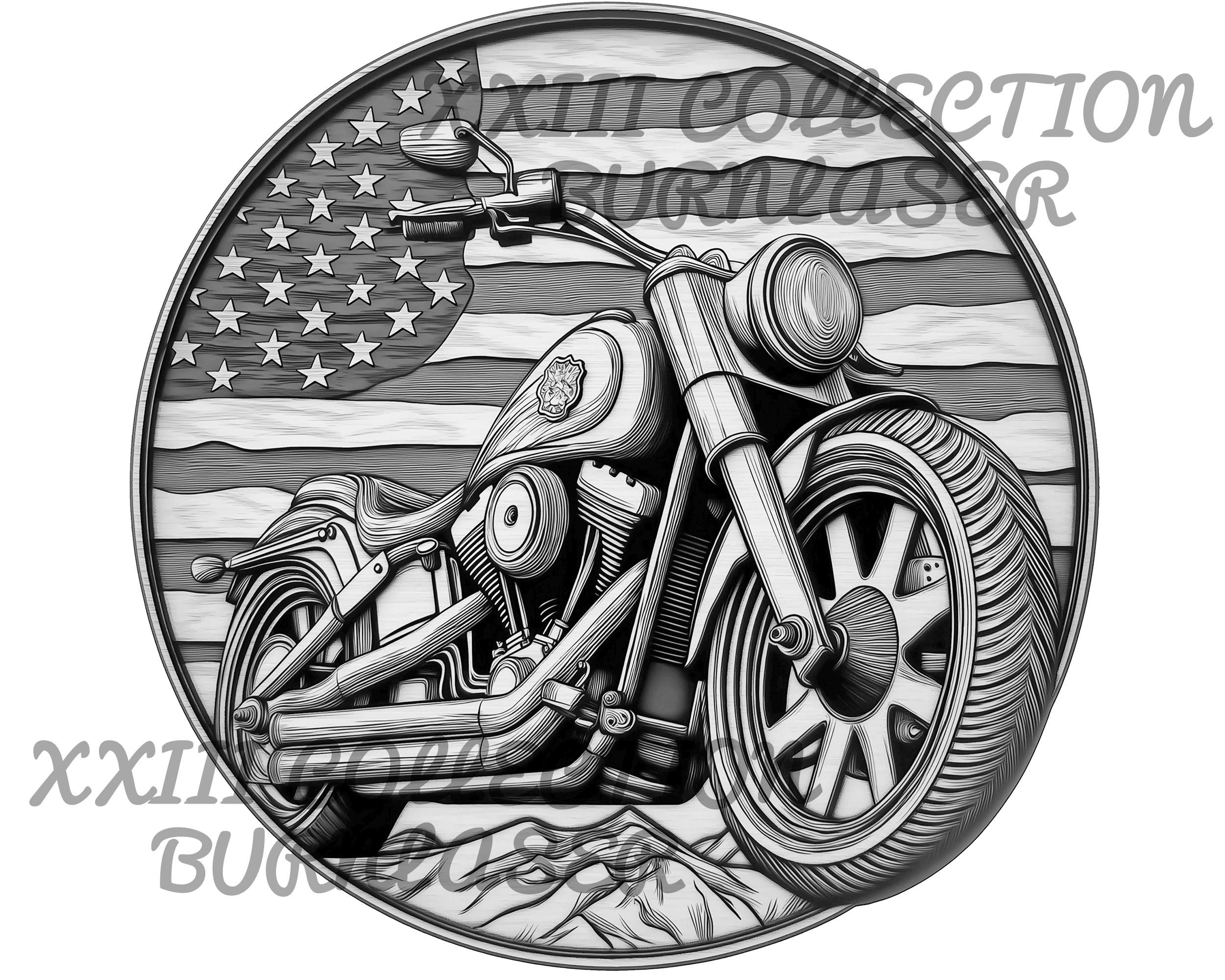 Patriotic 3D Illusion Laser Engraving Design | Plywood Cut File - Etsy