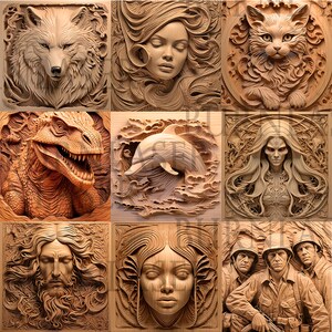 Bundle X66 Laser Engraving PNG | 3D Illusion | Engraved | Laser-ready ...