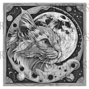 Laser Engraving File 3d Illusion Cat PNG and Lightburn File Ready-to ...