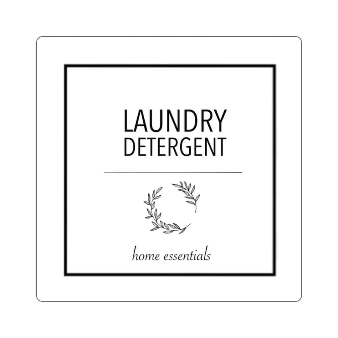 Laundry Detergent Sticker Label for Organizing Laundry - Etsy