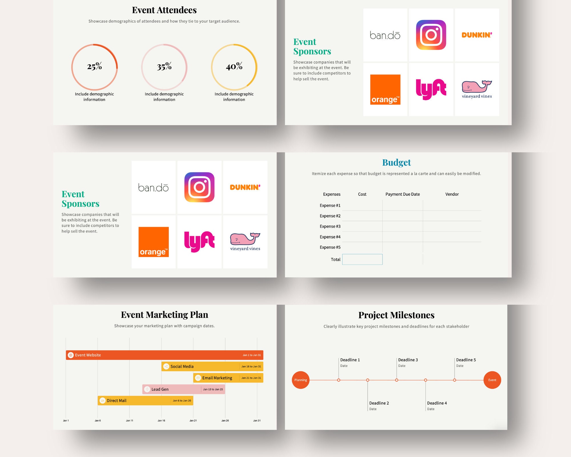 Ready-made Powerpoint Template - Events Marketing Plan | Marketing ...
