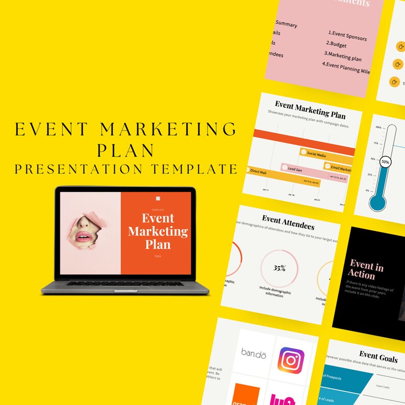 Ready-made Powerpoint Template Events Marketing Plan Marketing ...