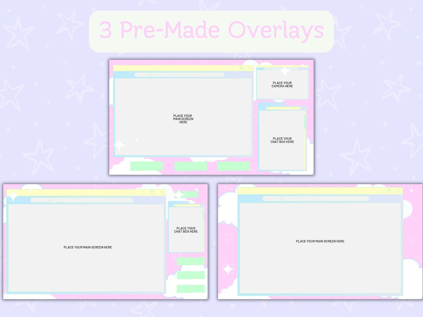 Animated Cozy Twitch Overlay | Cute Overlay Stream Package, Lofi Twitch ...