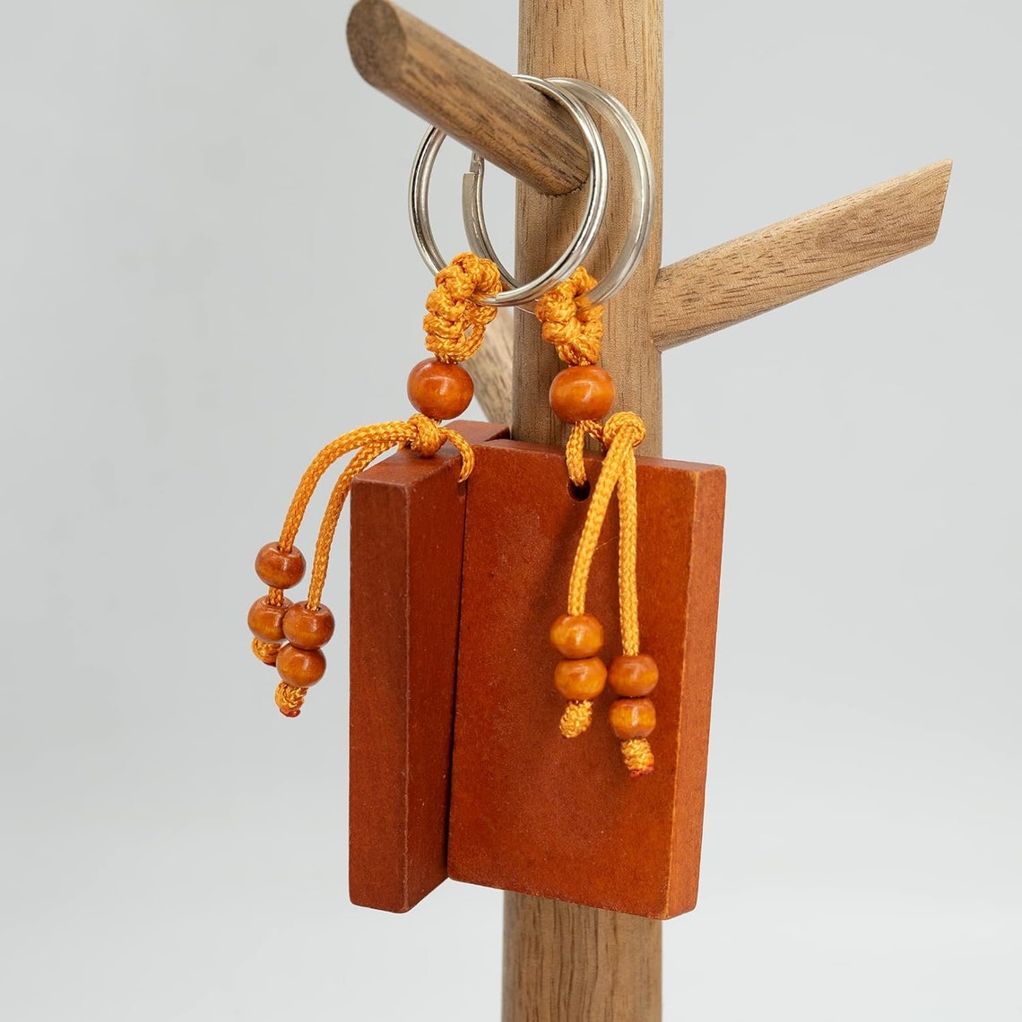 20 Pack Wood Engraved Keychains Wooden Key Tag rectangle - Etsy