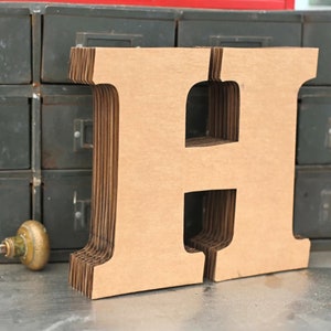 12 Thick Self Standing Cardboard Letter and Number Cut Outs Paintable ...