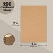 200 Pack 5x7 Corrugated Cardboard Sheets for Mailers, Flat Packaging ...