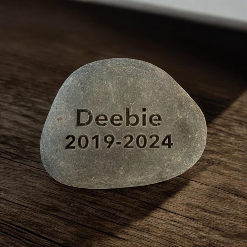 Engraved Stone - Etsy