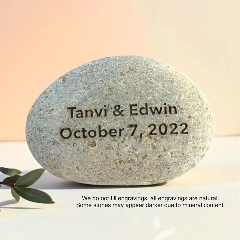 Engraved Stone - Etsy