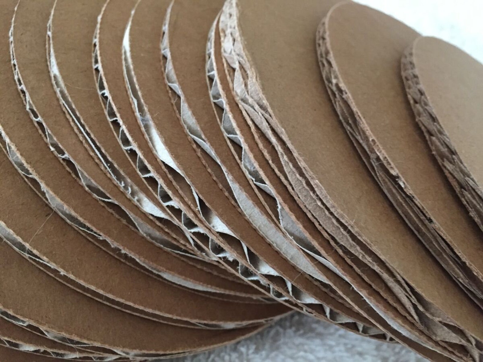 Best Deal By-the-sheet Cut Corrugated Cardboard Sheet Circles Garland ...