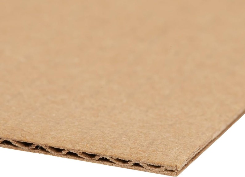 50 Pack Large Corrugated Cardboard Sheets 11x14 Flat Packaging Inserts ...
