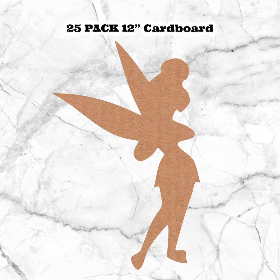 25 Pack 12 Tall Disney Tinkerbell Pose Profile Cardboard Cutout Great ...