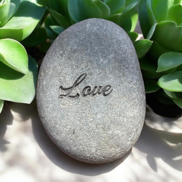 Engraved Stone - Etsy