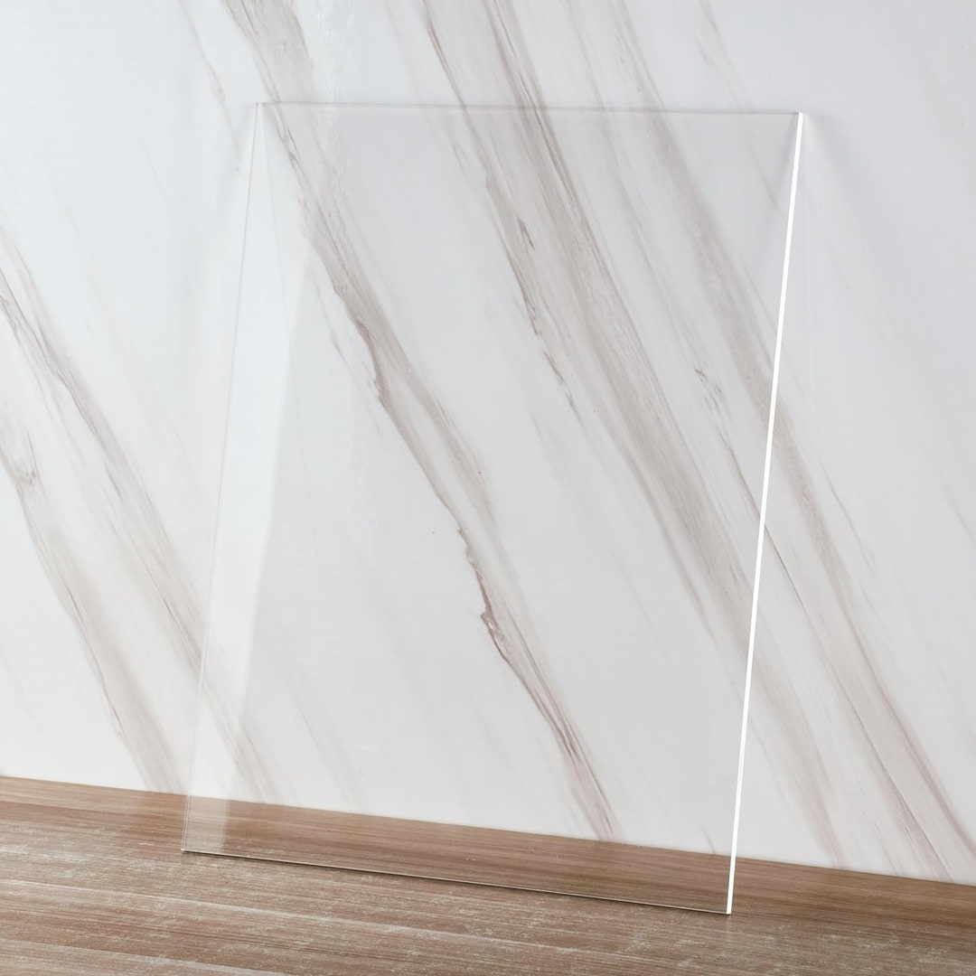 2 Pack 3x5 Clear Acrylic Sheet Cast Plexiglass Plastic Board for Craft ...