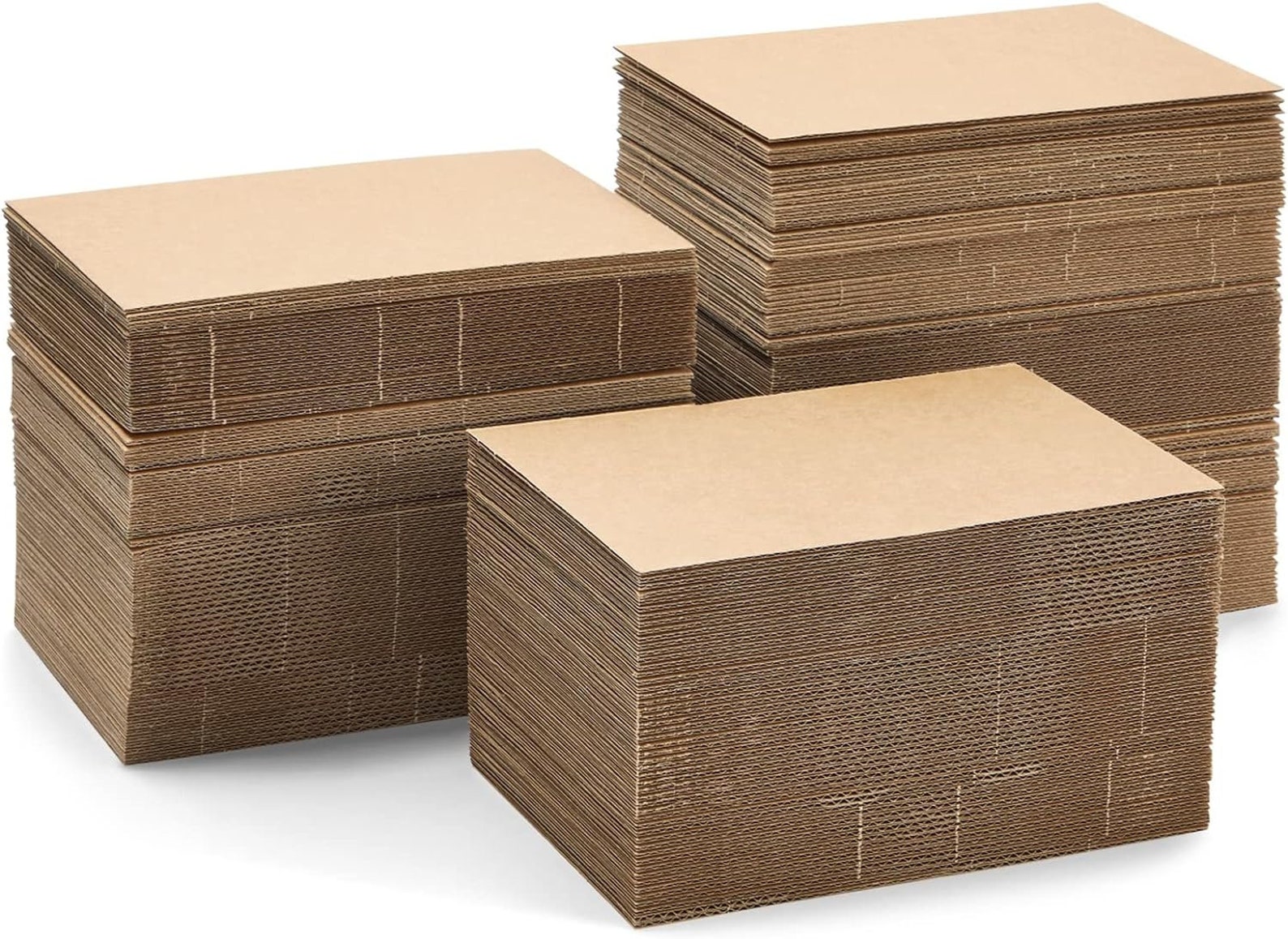 200 Pack 5x7 Corrugated Cardboard Sheets for Mailers, Flat Packaging ...