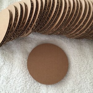 Best Deal By-the-sheet Cut Corrugated Cardboard Sheet Circles Garland ...