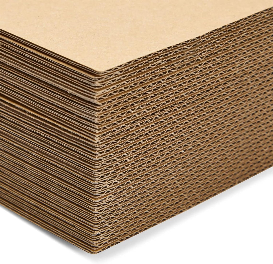 200 Pack 5x7 Corrugated Cardboard Sheets for Mailers, Flat Packaging ...