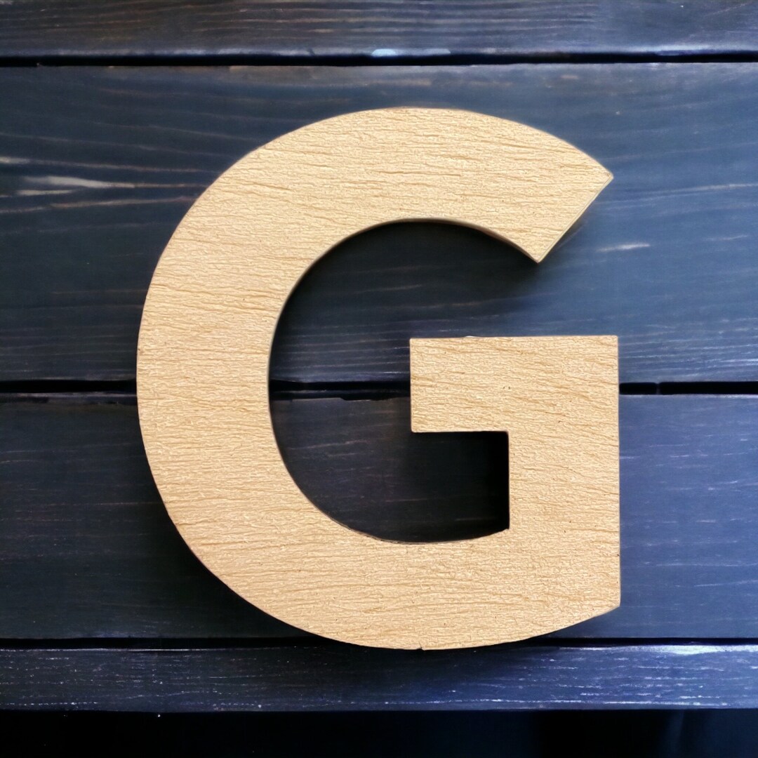 Laser Cut Letter G Wood Blanks Unfinished Project Wood Paint - Etsy