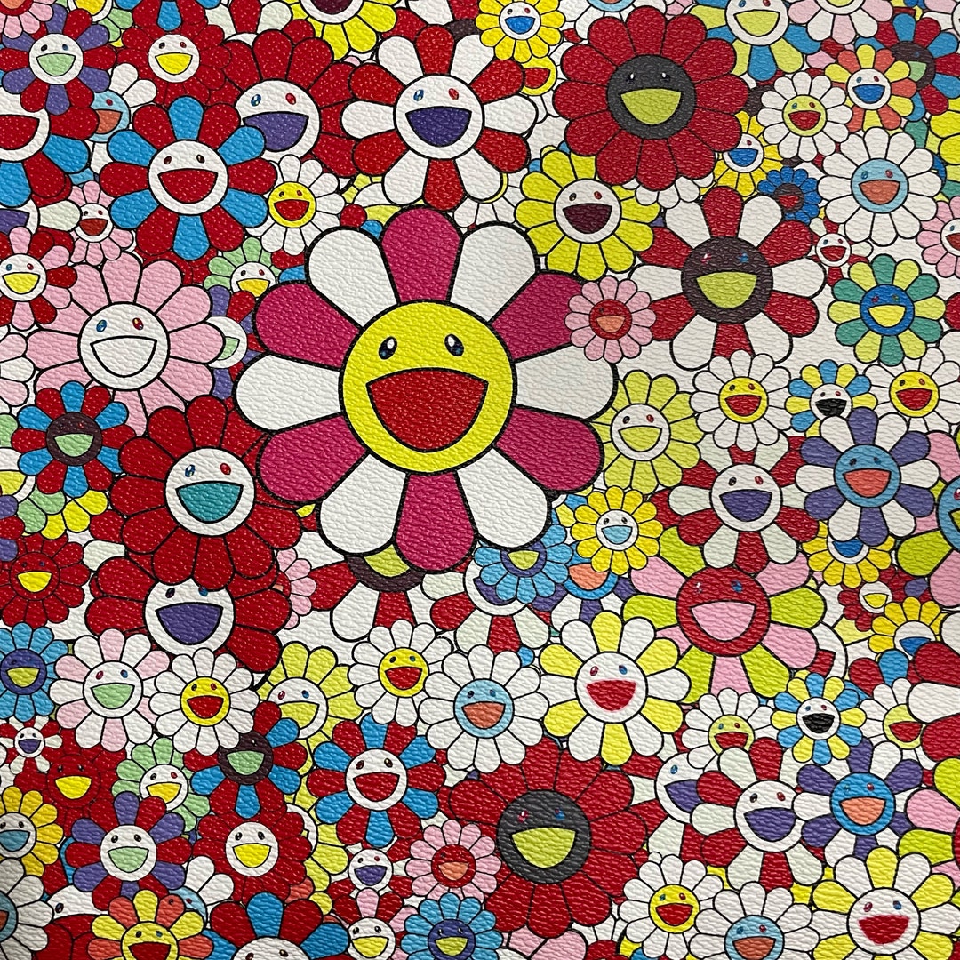 Faux Leather Flower Print - Etsy