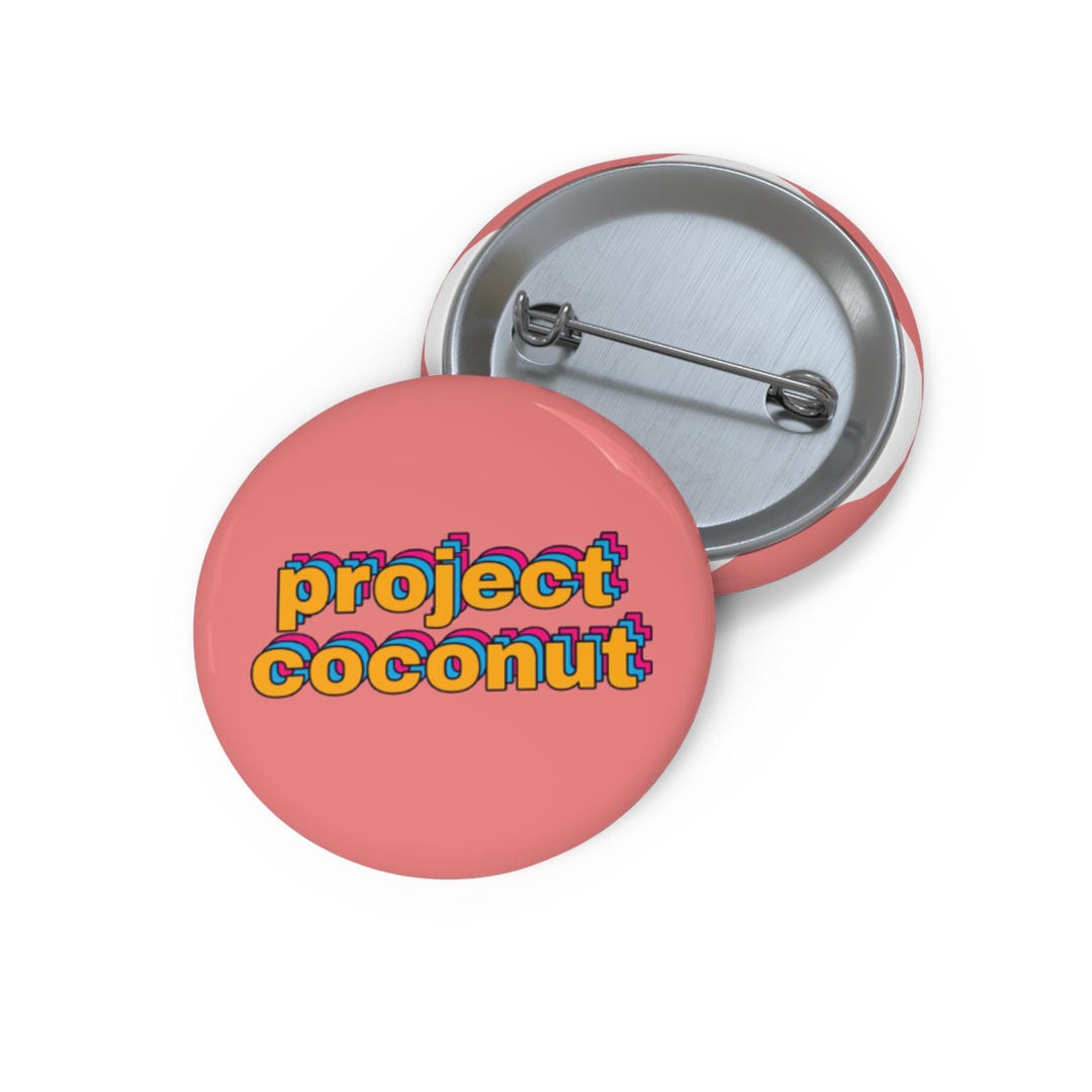 Project Coconut Kamala Harris 2024 T-shirt Pin Button Grapefruit - Etsy