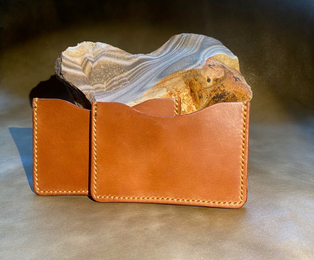 Natural Horween Shell Cordovan Single Pocket Card Wallet - Etsy