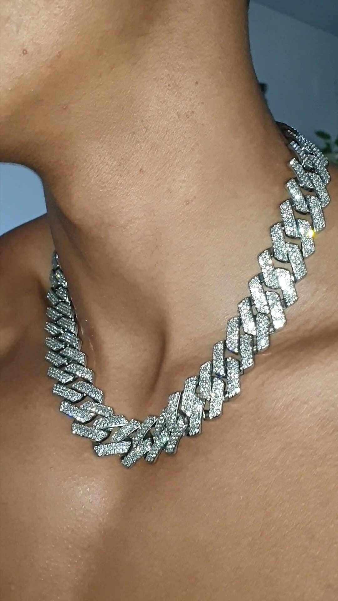 Hip-hop Style Diamond Chain - Etsy