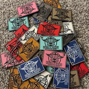 Disc Golf Bag Tag "search and Rescue" - Etsy