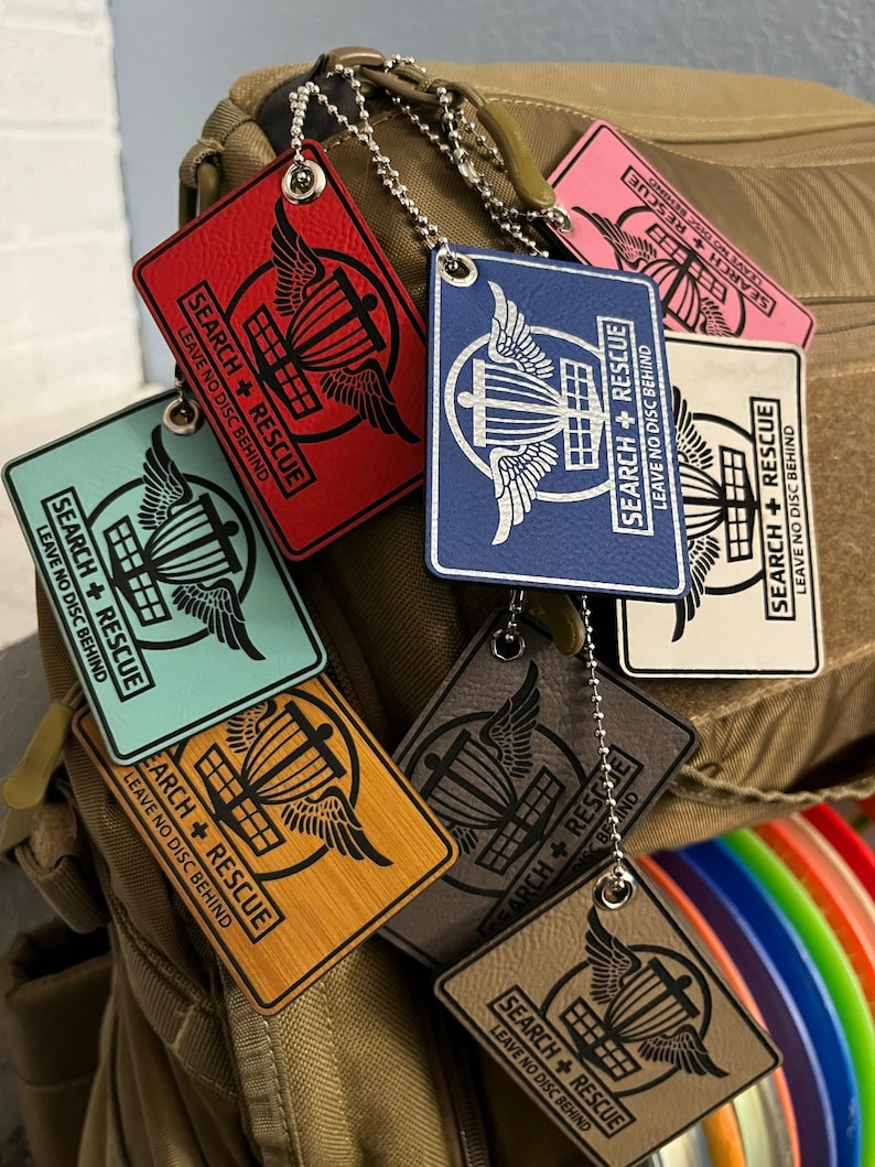 Disc Golf Bag Tag "search and Rescue" - Etsy