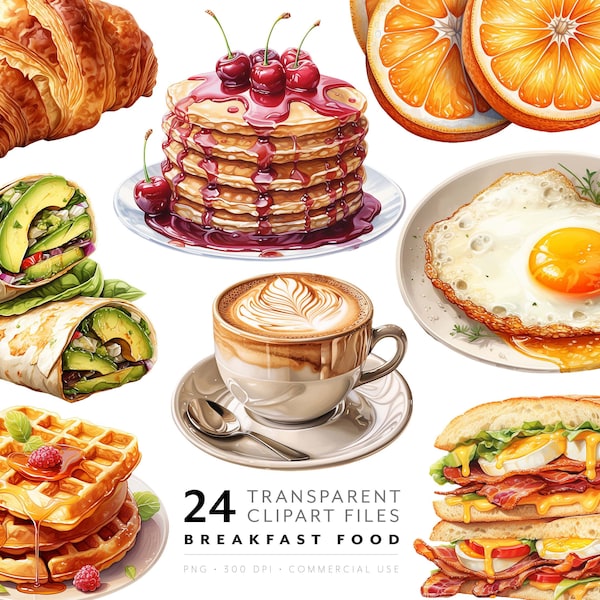 Brunch Clip Art - Etsy