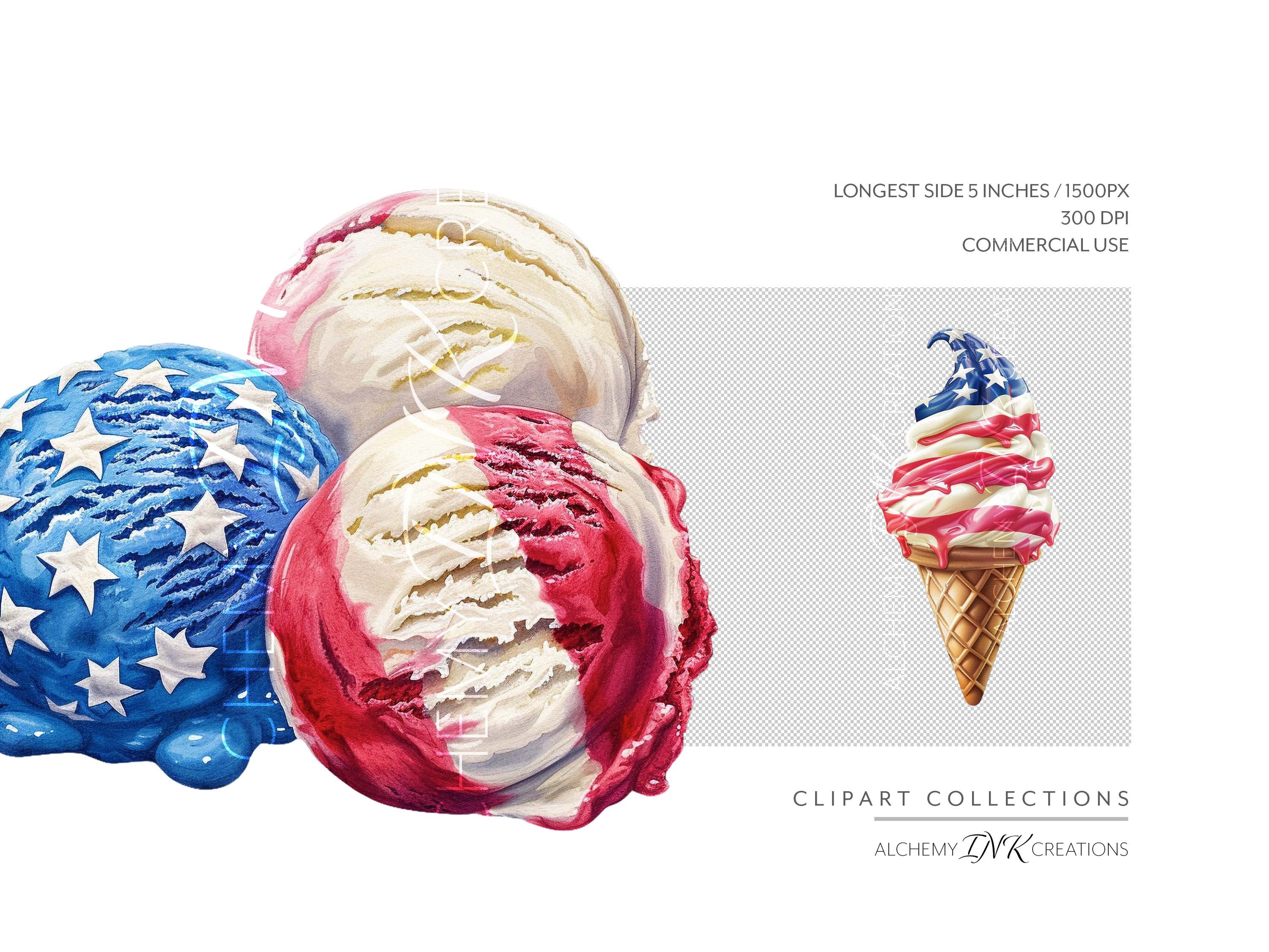 Fourth of July PNG - 4th of July Cookies Clipart, Watercolor Food ...