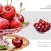 Watercolor Cherry Clipart Fruit Dessert Pie Waffles PNG, Printable File ...