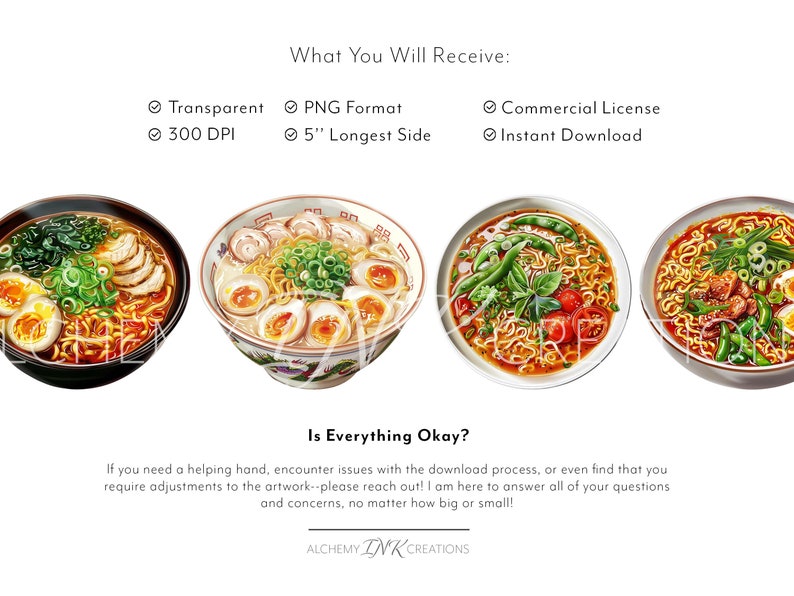 Ramen Bowl Clipart Noodles Kawaii Food PNG, Watercolor Soup Bowl ...