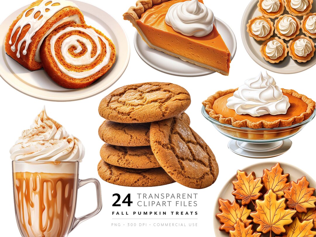 Pumpkin Pie Clipart Watercolor Pie PNG Cookie, Iced Coffee Clip Art ...