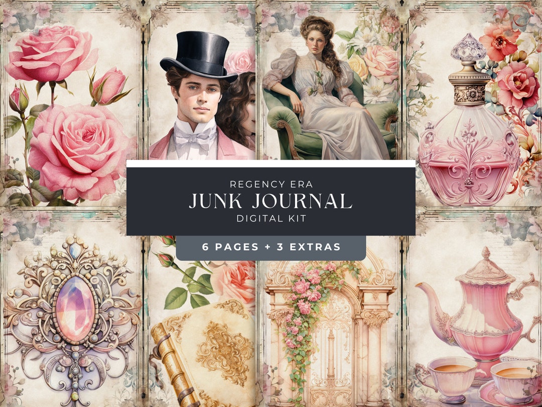 Regency Era Junk Journal Pride & Prejudice Digital Paper Jane Austen ...