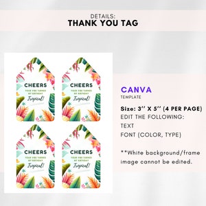 Hawaiian Luau Party Invite, Tropical Editable Summer Aloha Birthday ...