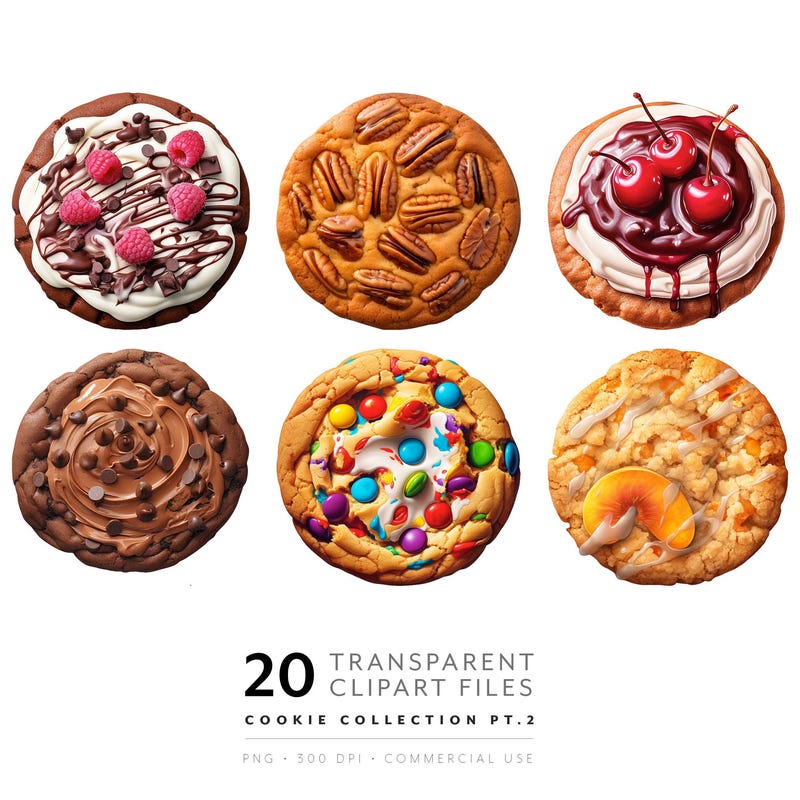 Sugar Cookie Clipart - Etsy