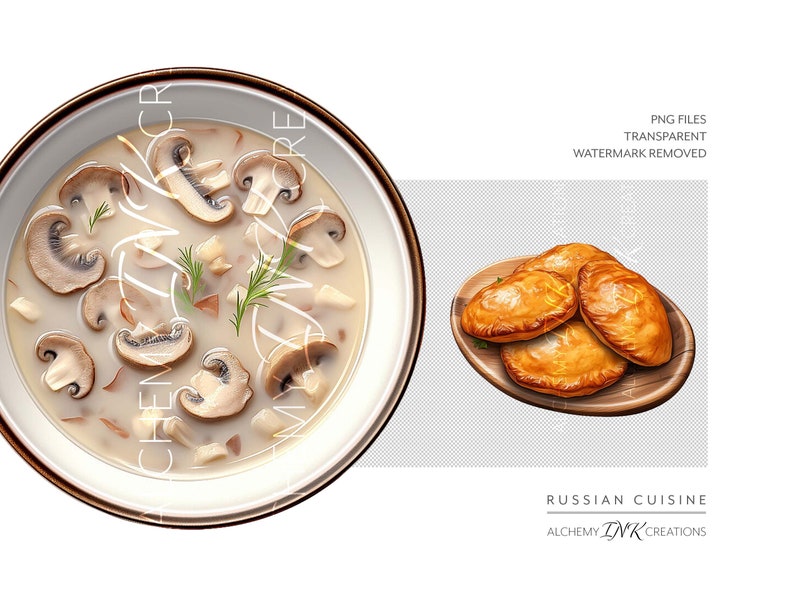 Russian Food Clipart - Ukrainian Cuisine PNG, Watercolor Food Clipart ...