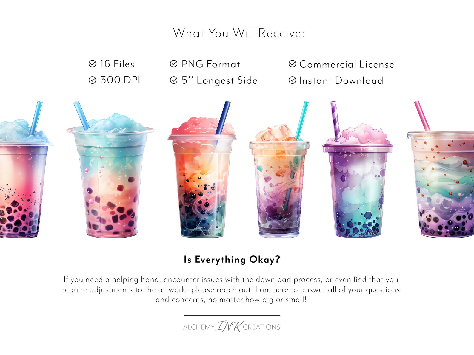 Boba Tea Clipart Bubble Tea PNG Kawaii Sticker Instant Download Sticker ...