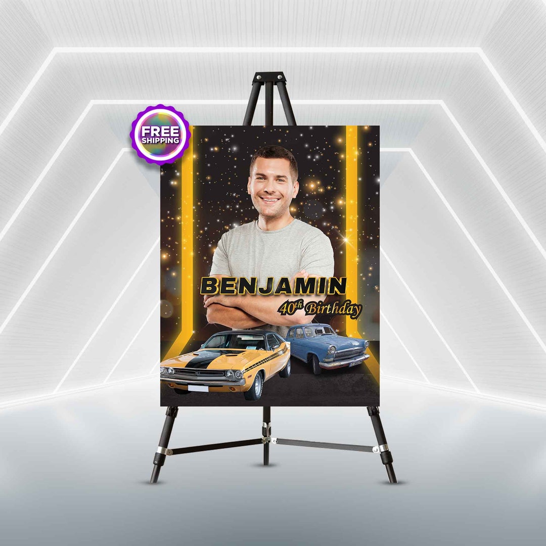 Custom 40th Birthday Sign, Custom Table Sign, Foam Core Welcome Sign ...