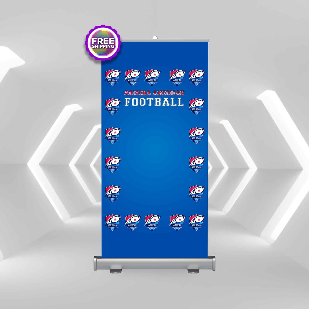 Custom Subject Sports Roll up Banner, Custom Retractable Backdrop, Step ...