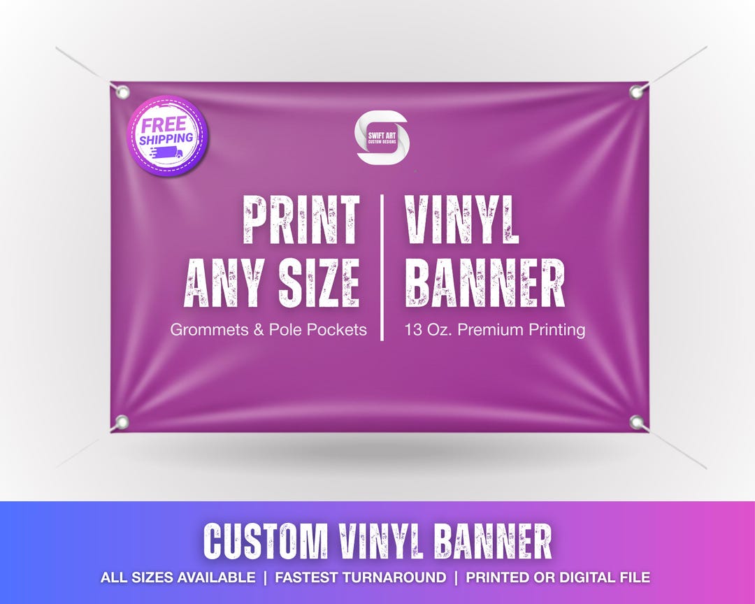 Personalized Vinyl Banner Printing for Business and Events, Custom ...
