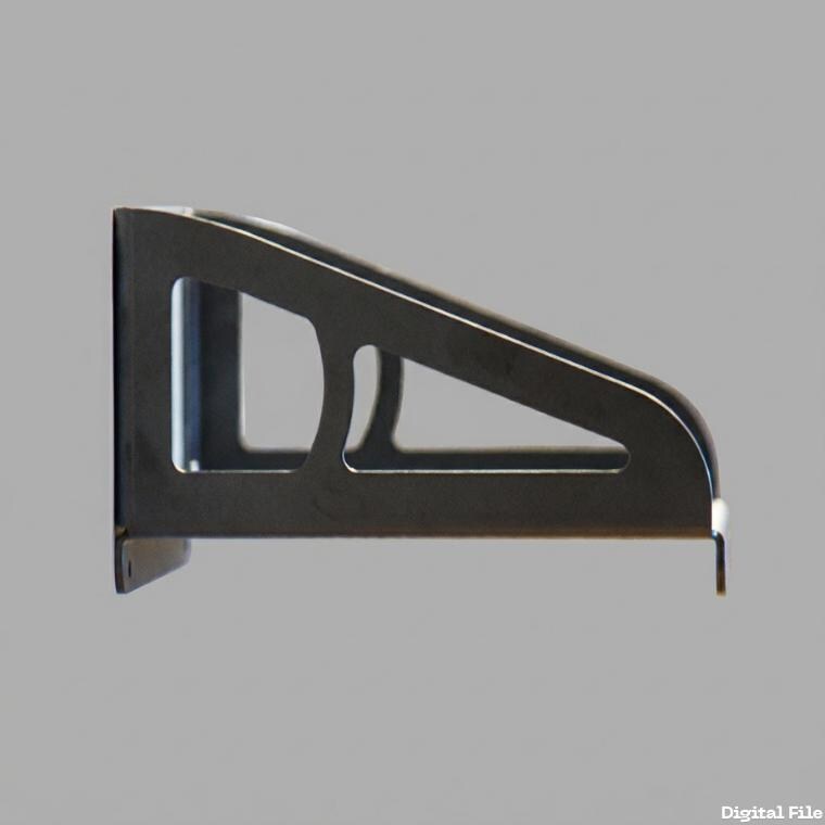 Industrial Wall Shelf DXF File for Laser Cutting Metal Garage Storage ...