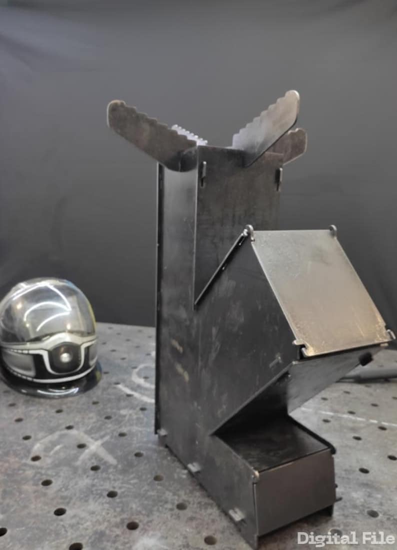 Portable Rocket Stove Plans | No-weld Laser Cut Design (digital ...