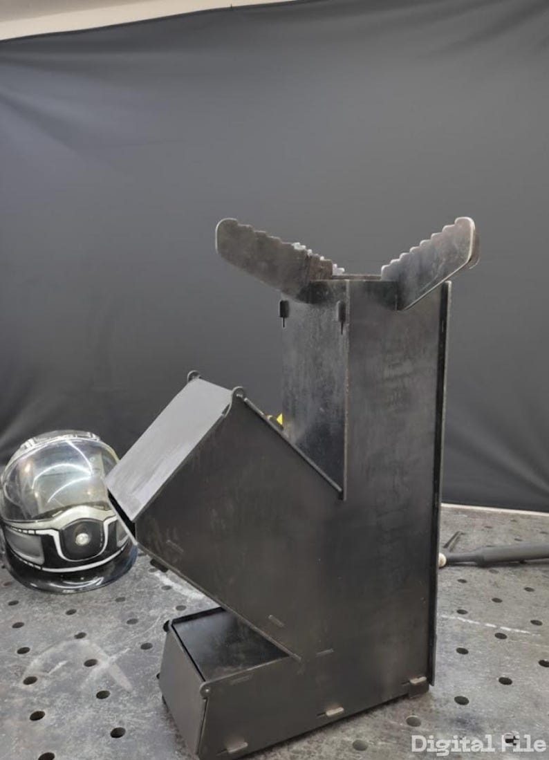 Portable Rocket Stove Plans | No-weld Laser Cut Design (digital ...