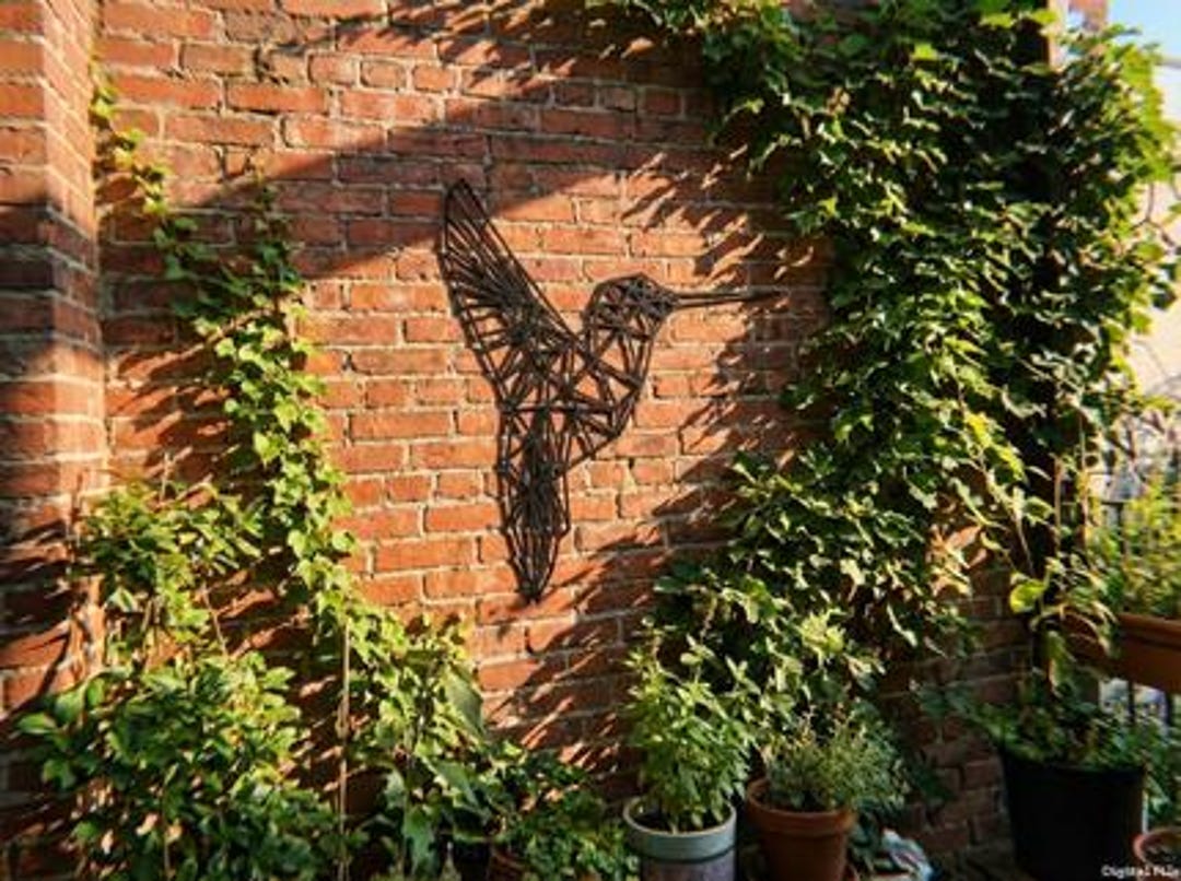 Hummingbird Wall Decor: Decorative & Modern Metal Art, Plasma-laser CNC ...