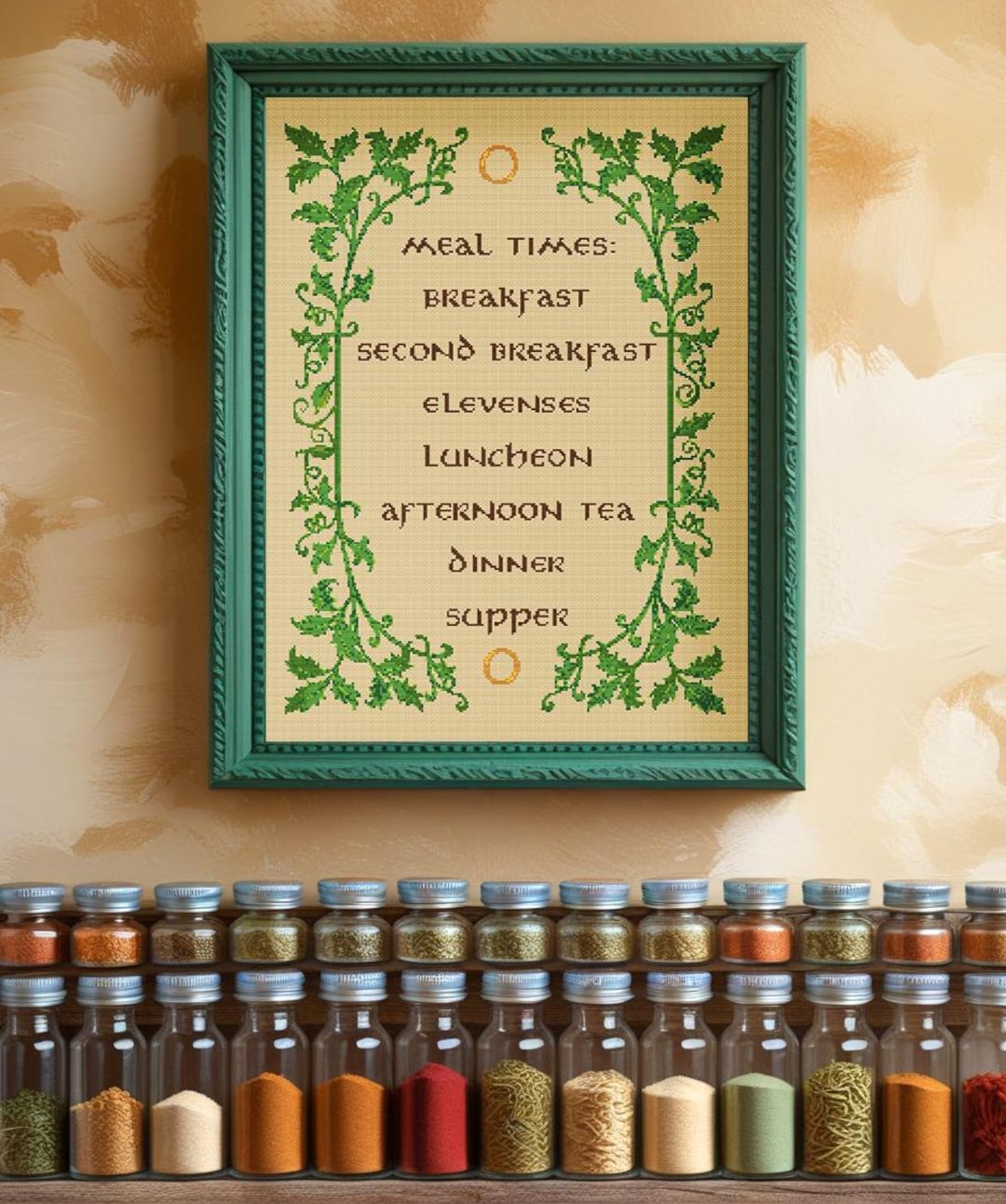 Hobbit Meals- Hobbit Quote Cross Stitch - Etsy