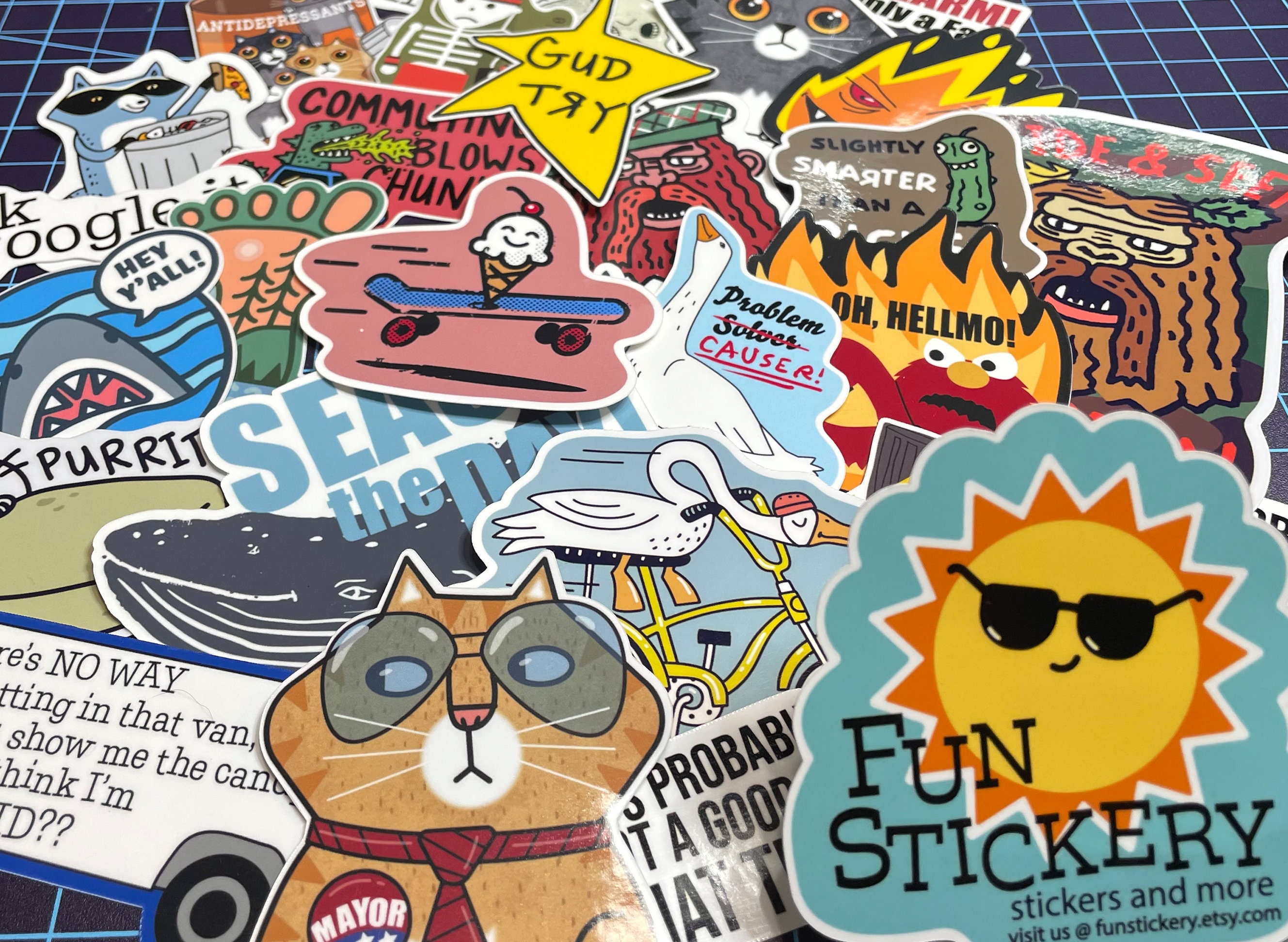 Totally Possum Vinyl Decal, Opossum on the Move Sticker, Marsupial ...