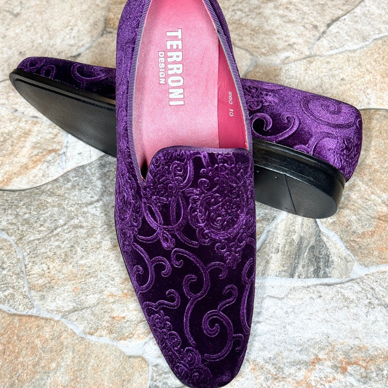 Men Dress Purple Shoes - Etsy