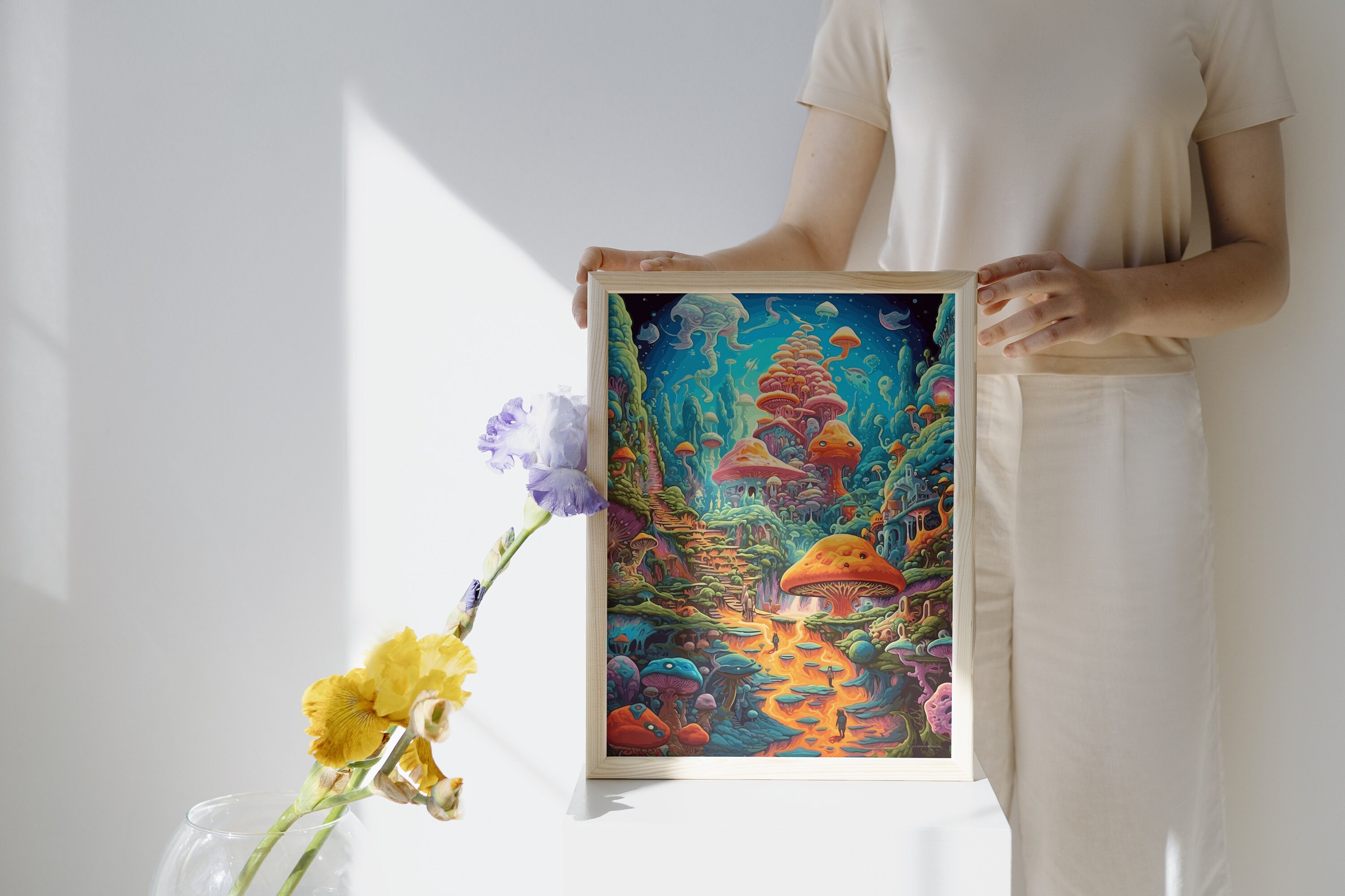 Psychedelic Heaven Wall Art - Etsy
