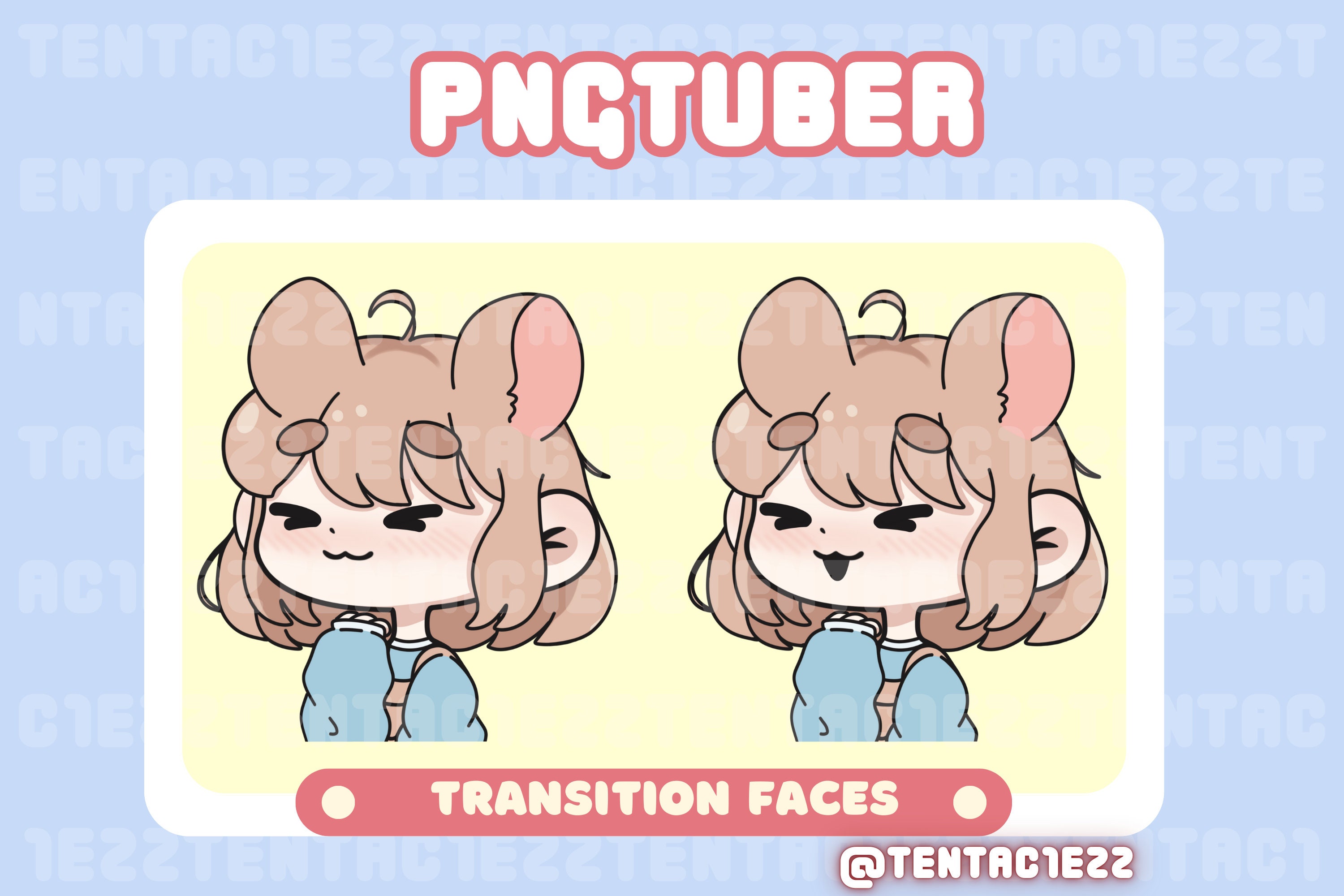 Cute Mouse Girl Pngtuber for Twitch and Youtube Stream | Premade ...