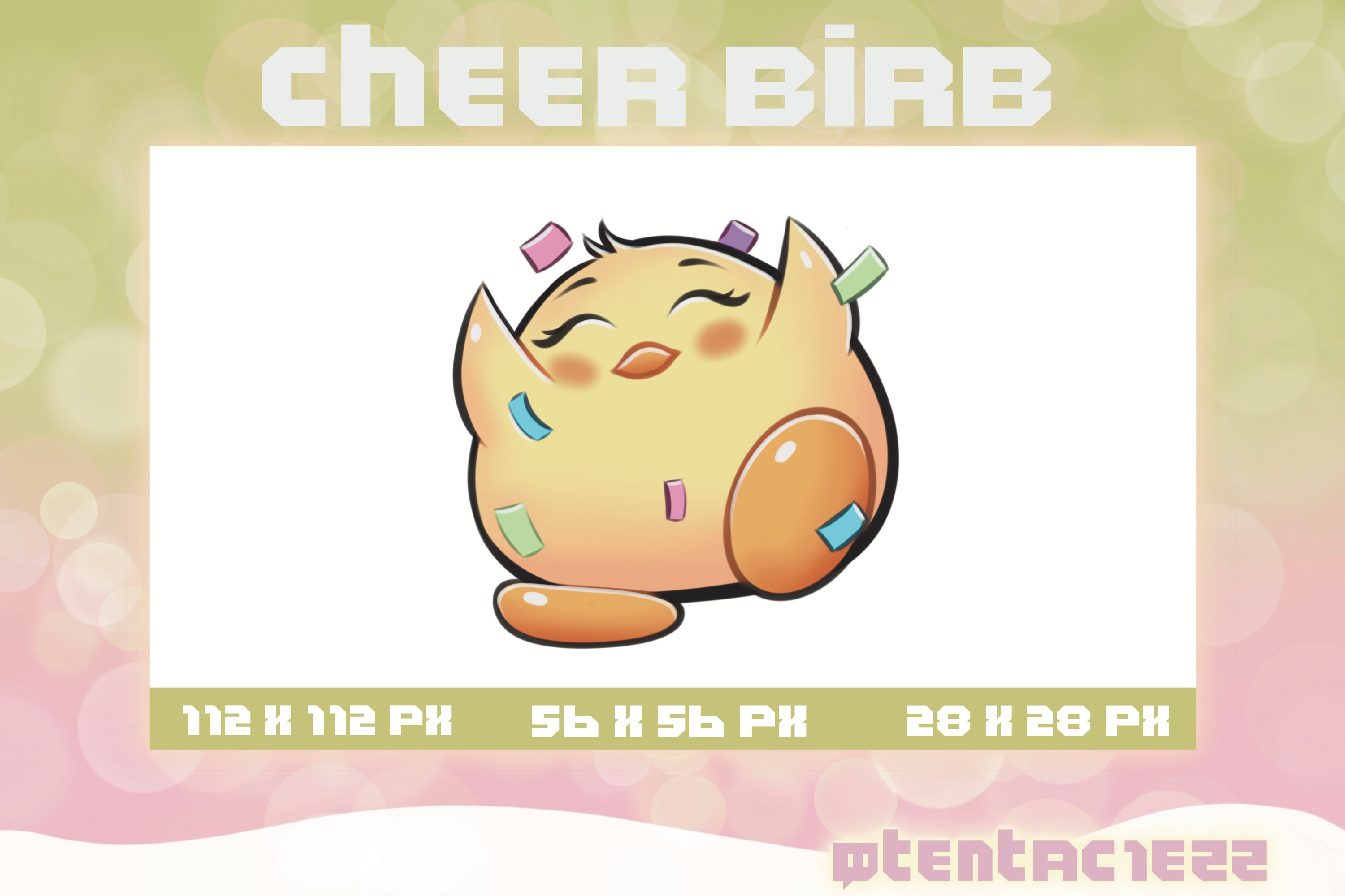 Kawaii Cute Cheer Bird Emote for Twitch and Discord - Etsy